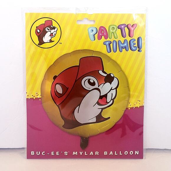 Buc-ee’s | Party Supplies | New Bucees Logo Mylar Balloon Party Time ...